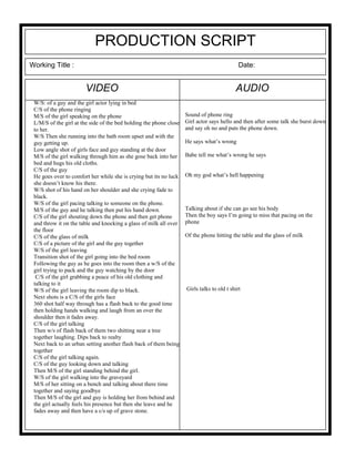 Production script for unit 11 | PDF