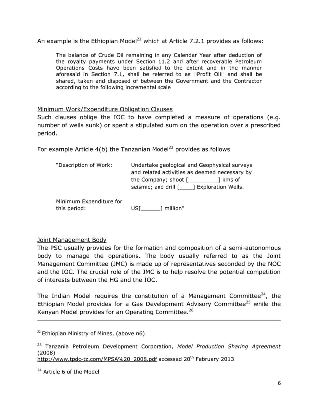 Production sharing agreements vs service contracts from the view of an ...