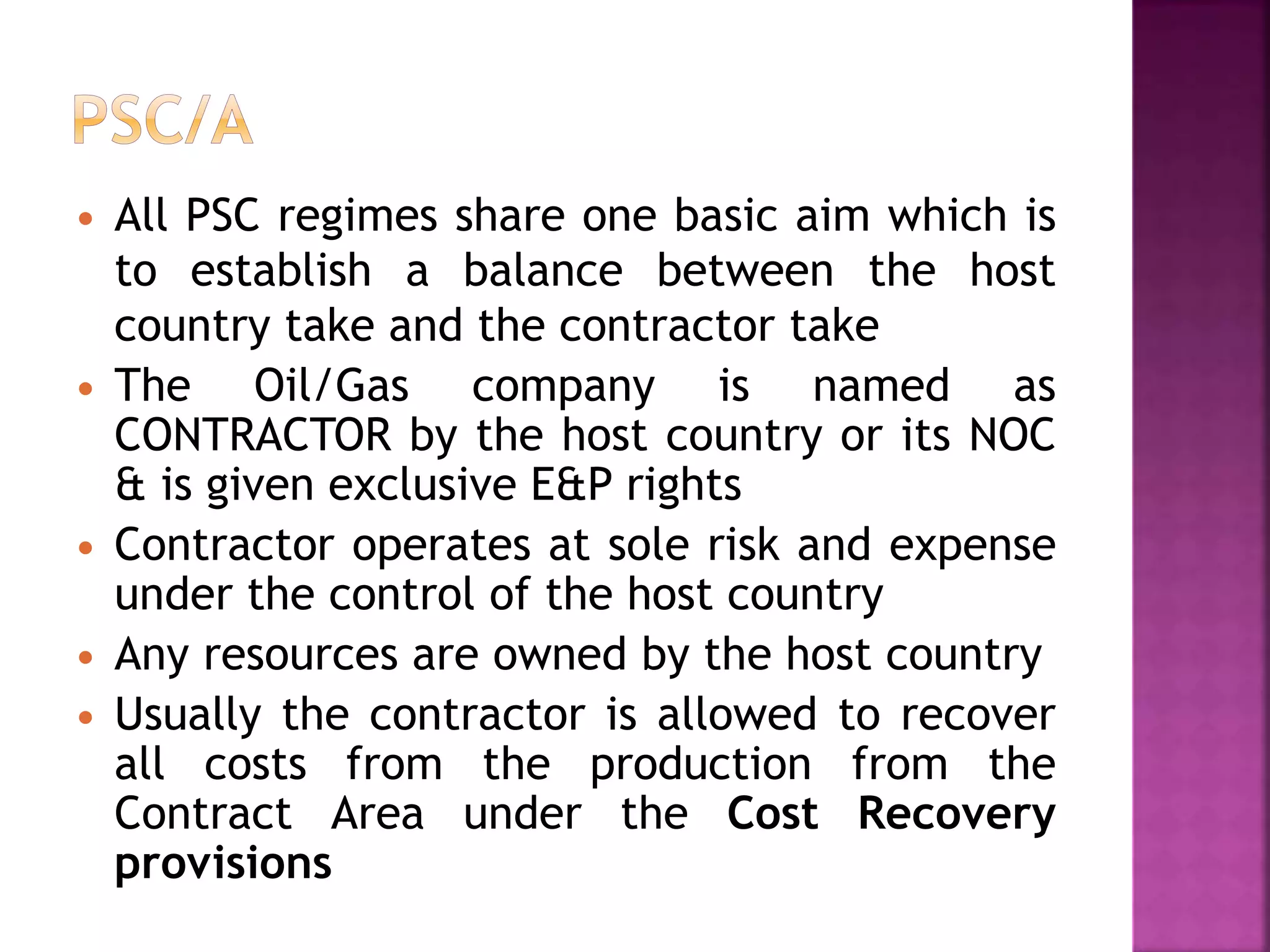 Production sharing contract | PPTX