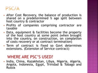 Production sharing contract | PPTX