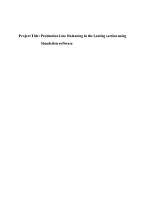 Production simulation | PDF