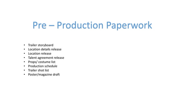 Production stuff | PPT