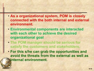 Production sysem and interaction with other sub systems | PPT