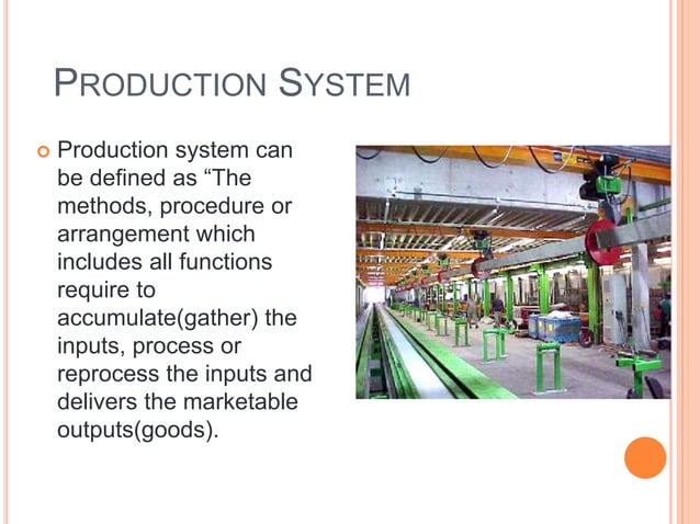 Production system | PPTX