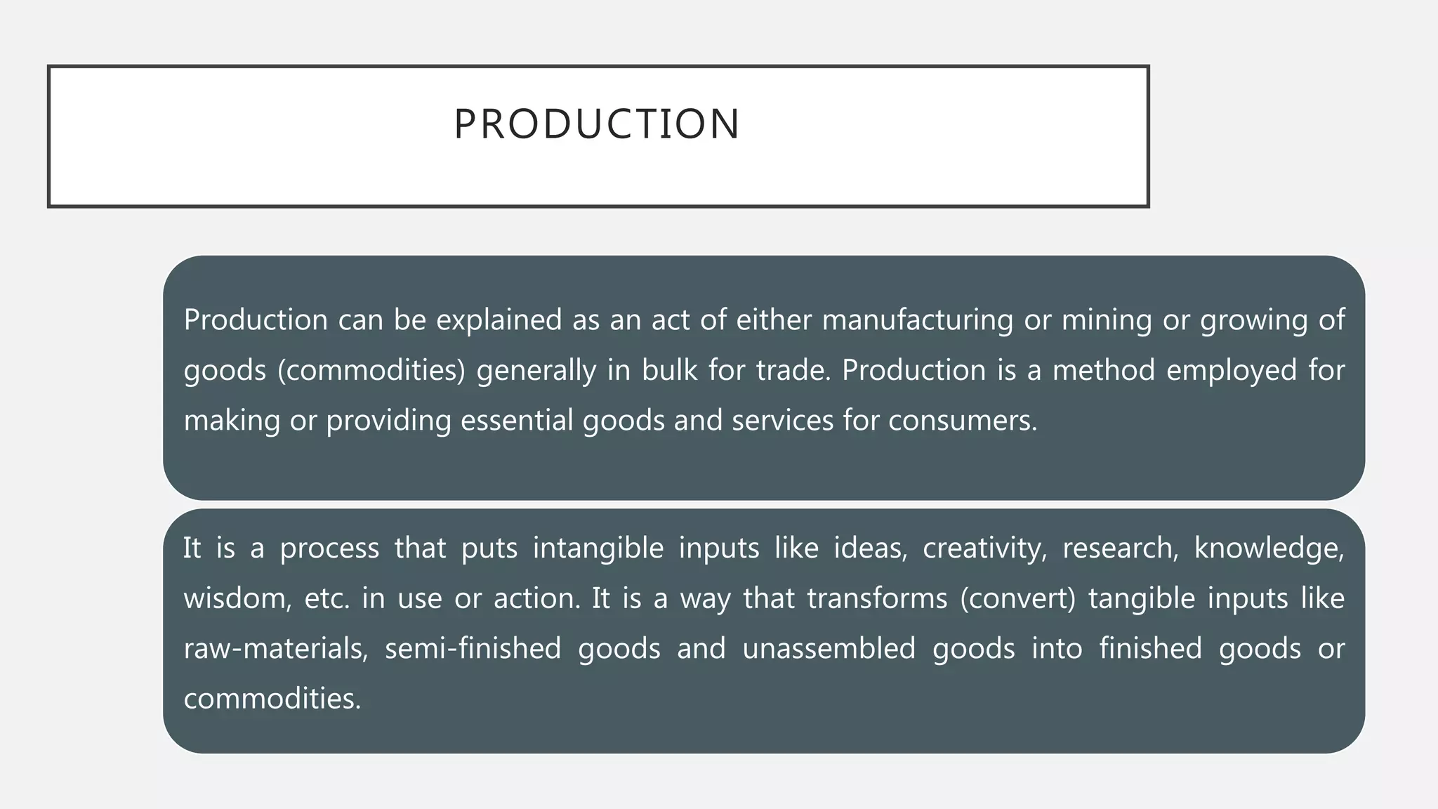 Production system | PPTX