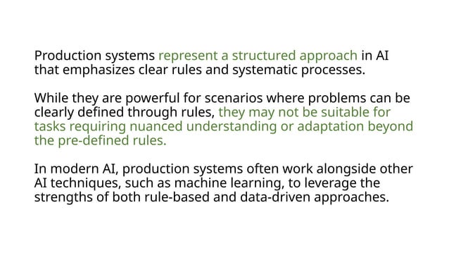 Production System in Artificial Intelligence | PPTX | Artificial Intelligence | Technology ...