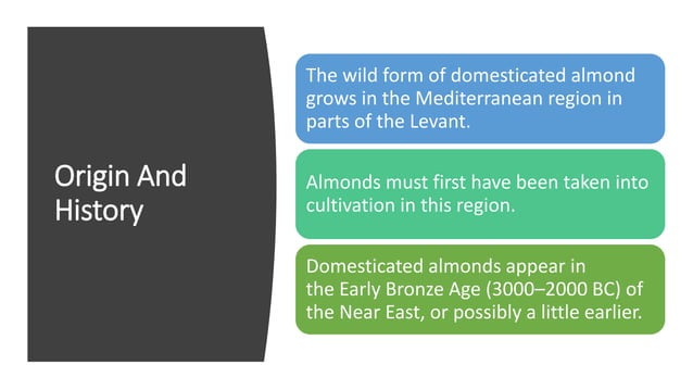 Production technology of almond | PPTX | Agriculture | Industries