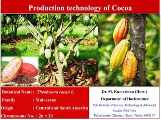 Production Technology of Cocoa (Theobroma cacao).pdf