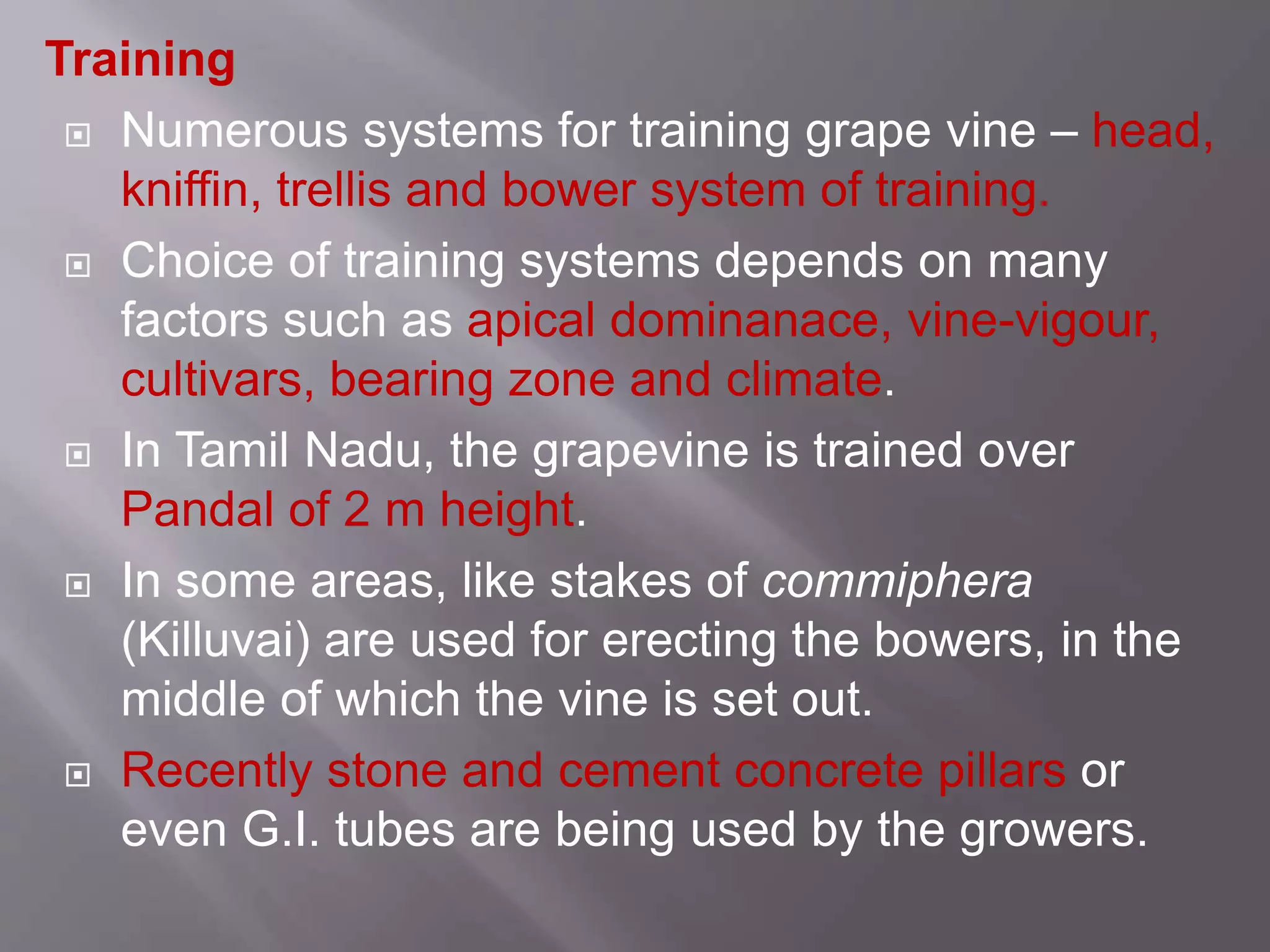 Production technology of grapes | PPTX