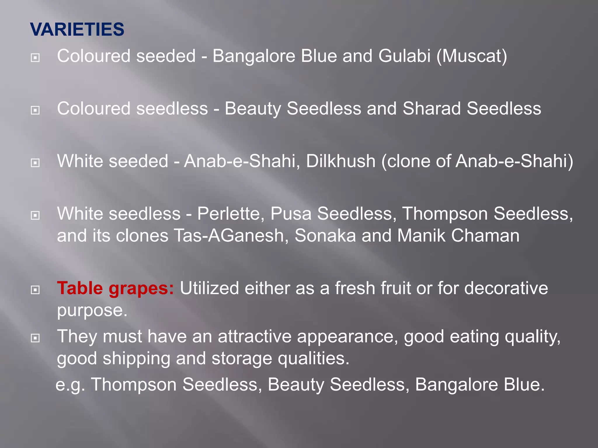 Production technology of grapes | PPTX