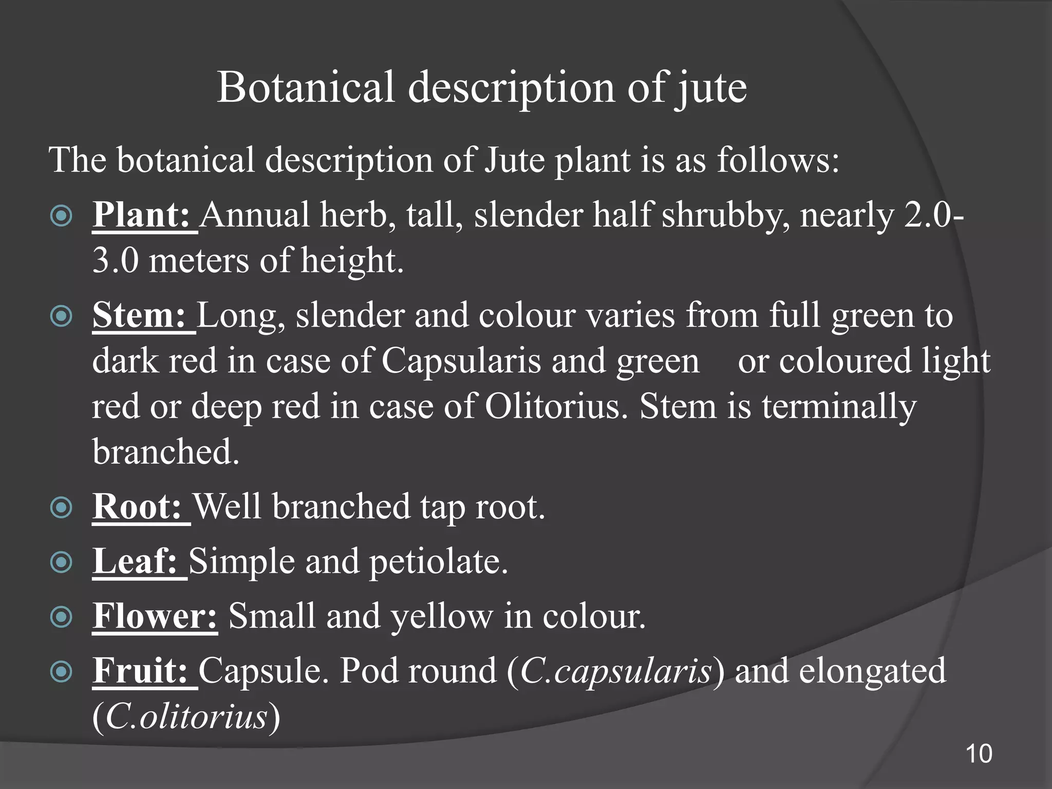 Production technology of jute | PPTX
