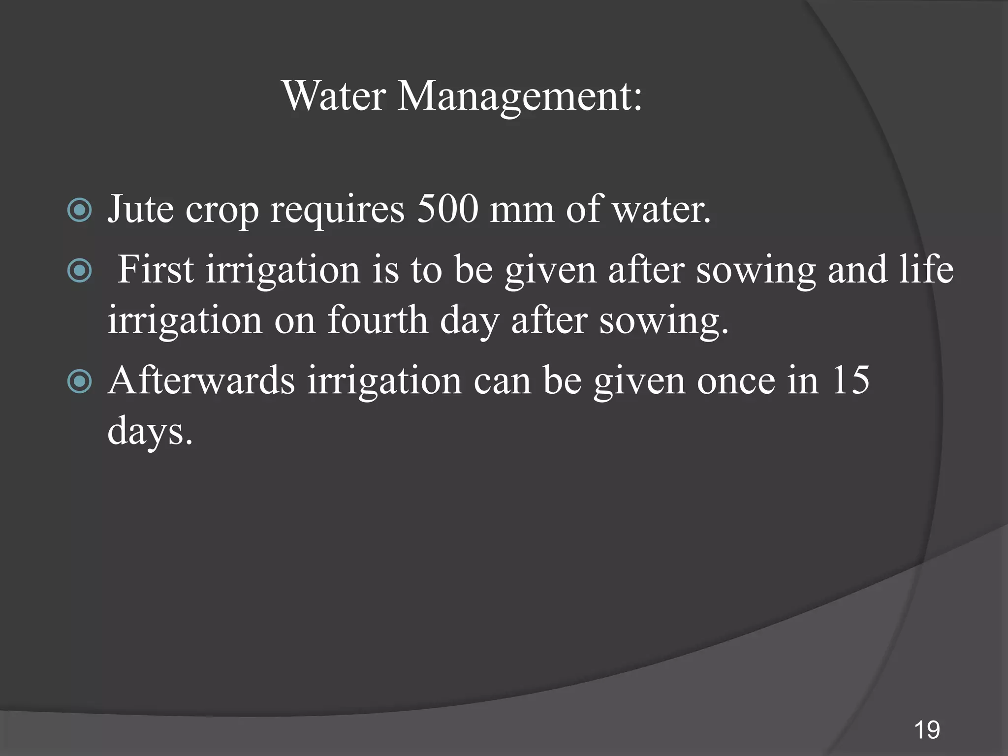 Production technology of jute | PPTX