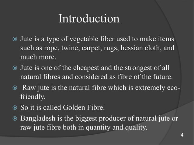 Production technology of jute | PPTX