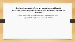 Production technology of Nerium and Ixora | PPTX