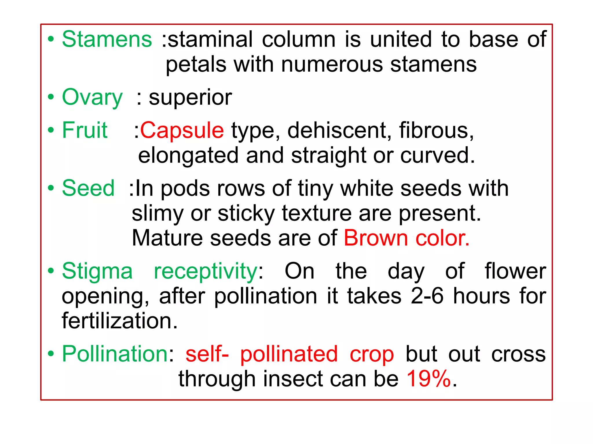 Production technology of okra | PPTX