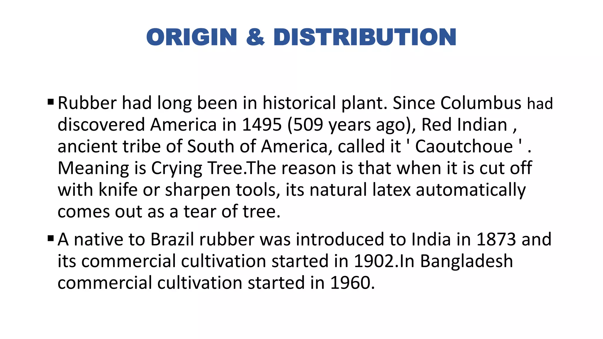 Production technology of rubber tree | PDF
