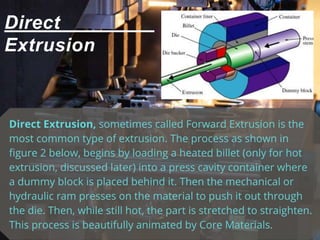 Extrusion & its types PPT | PPTX