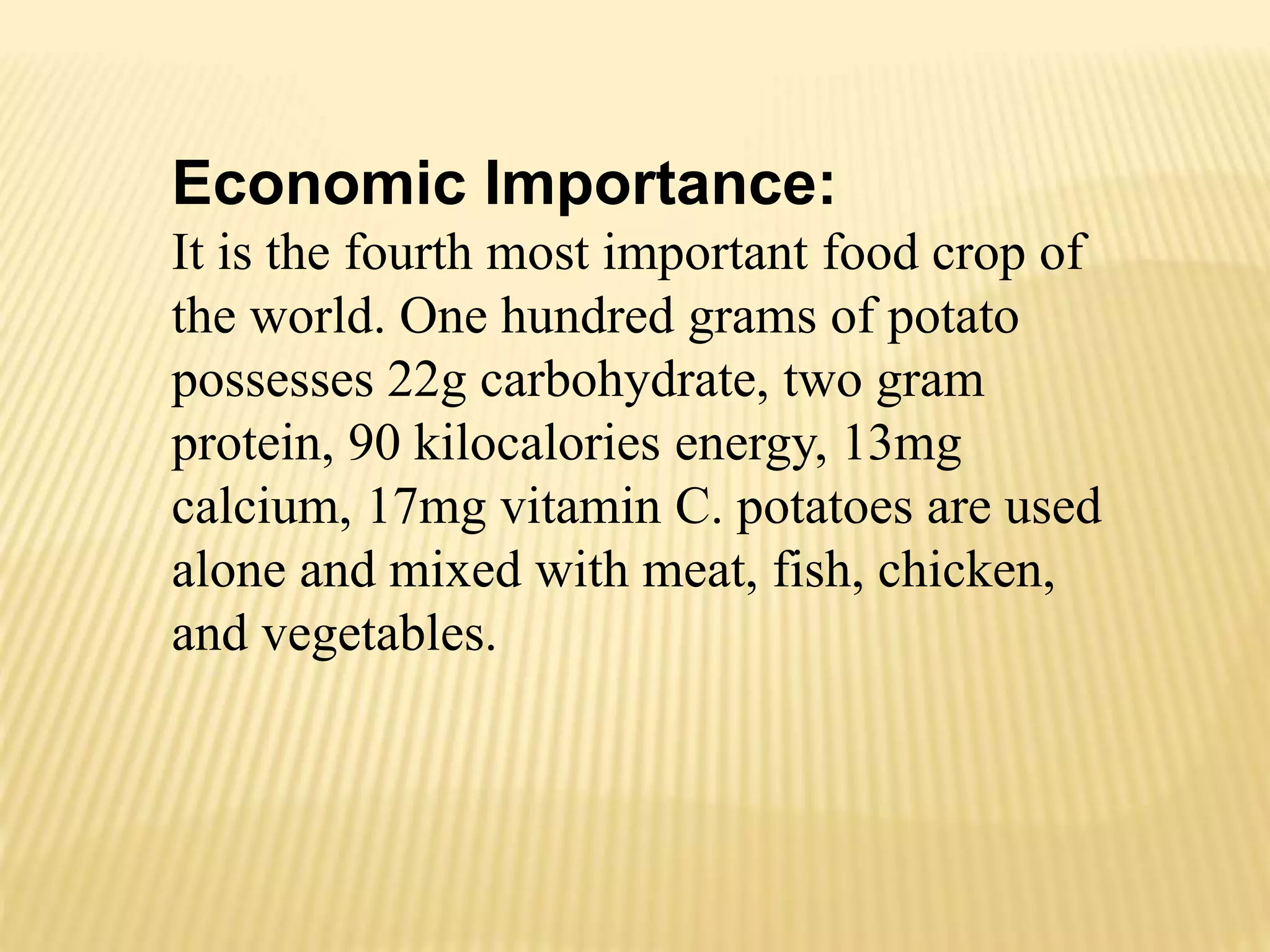 Production tehnology of potato crop | PPTX