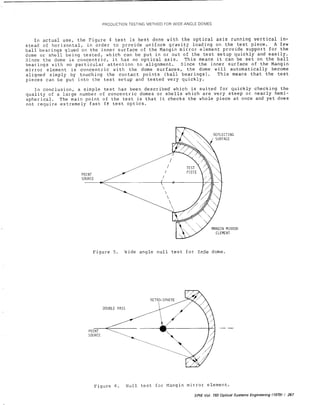 Production testing method for wide angle domes 1979 | PDF