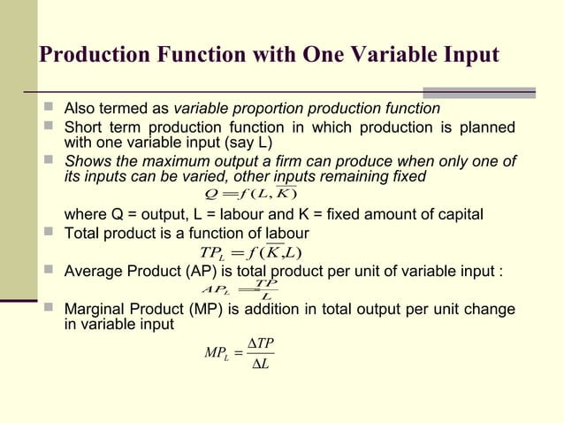 Production theory | PPT