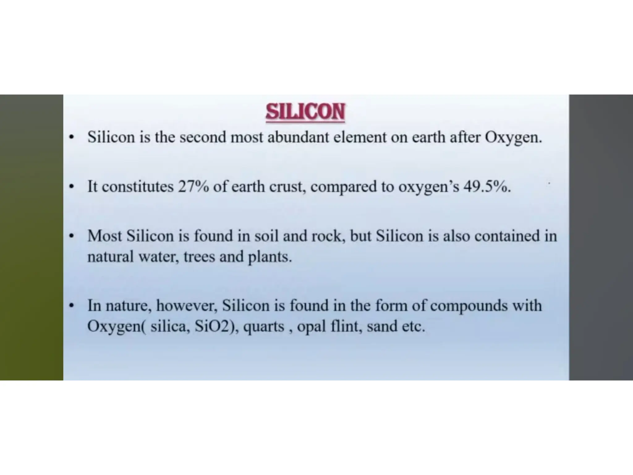 Production to pure silicone and its uses.pptx
