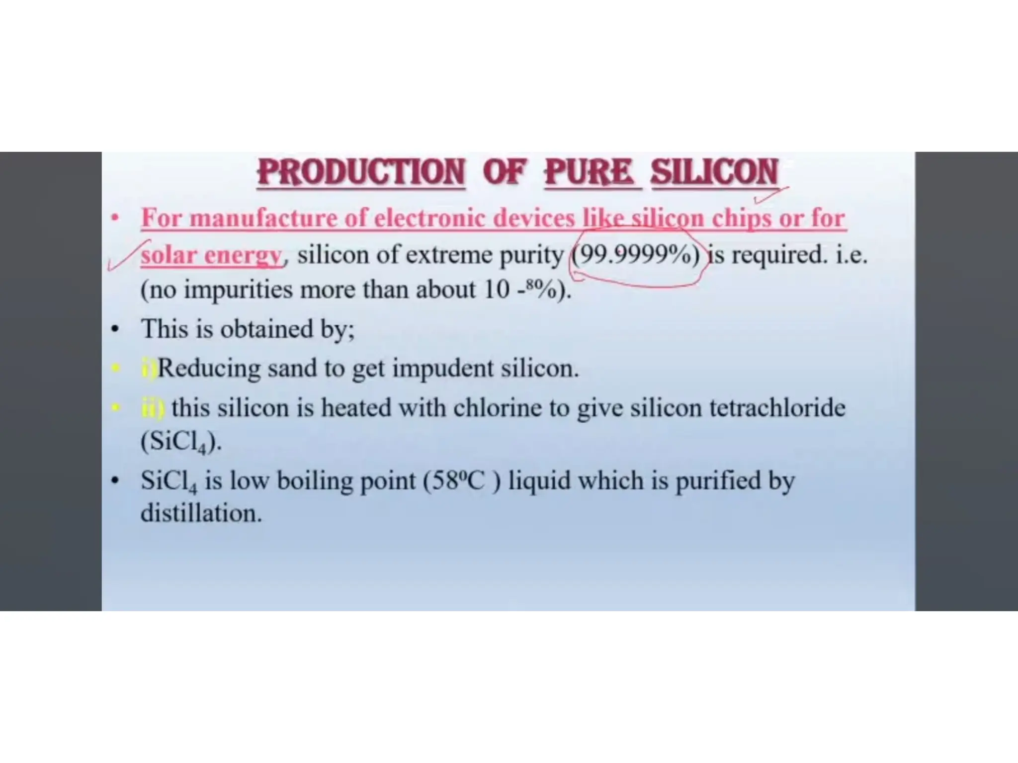 Production to pure silicone and its uses.pptx