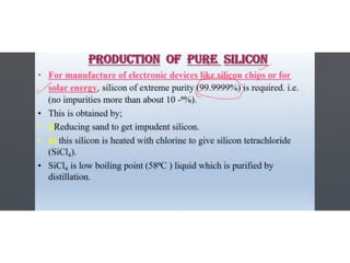 Production to pure silicone and its uses.pptx