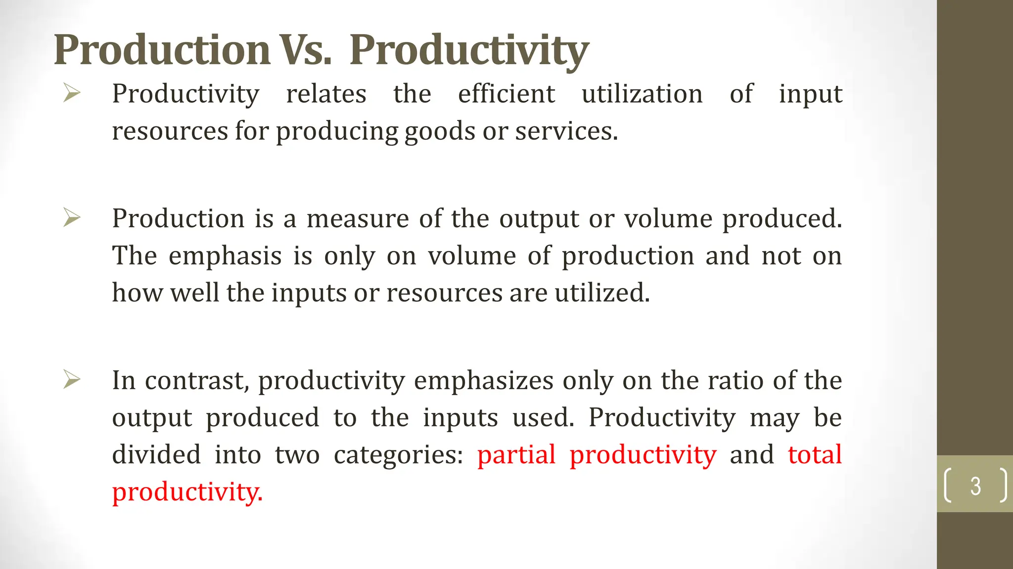 The concept of Production and Productivity | PPT