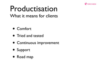 Productisation at Torchbox | KEY