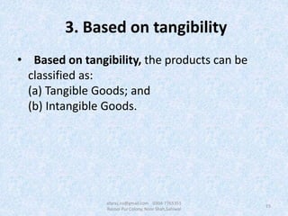 Product & it’s classification -ahmad faraz | PPT