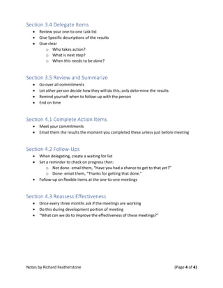Productive 1 to 1 meetings | PDF