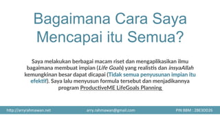Pentingnya Merencanakan Hidup - LifeGoals Planning | PDF