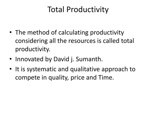 Productivity | PPTX