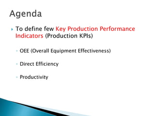Productivity and Direct Efficiency | PPTX