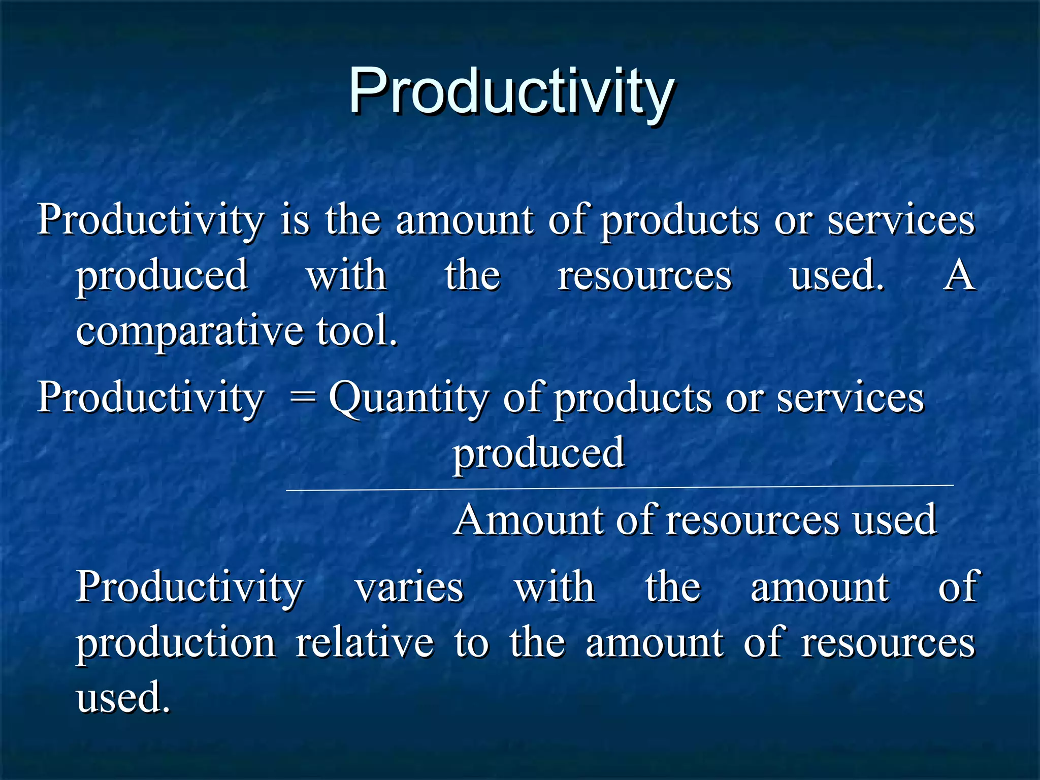 Productivity | PPT