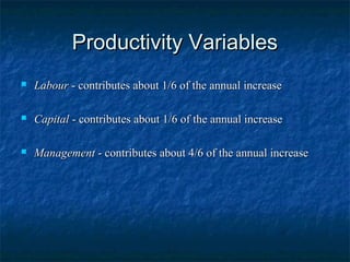 Productivity | PPT