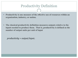Productivity | PPTX