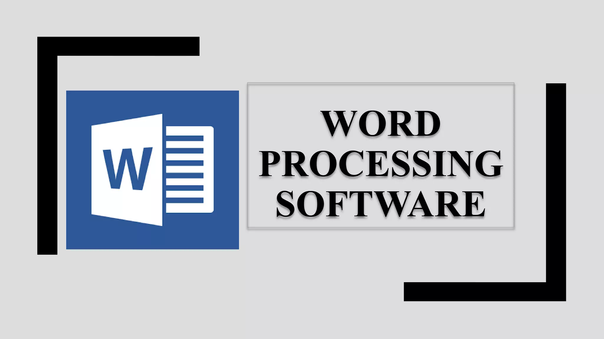 Productivity software-word-processing | PPTX