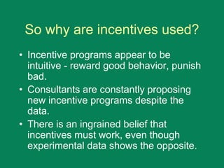 Productivity and Incentives | PPT