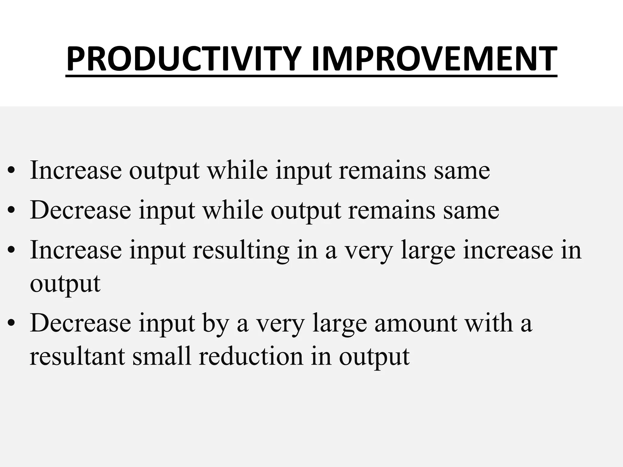 different techniques to productivity improvement | PPTX