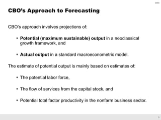 Productivity and Growth in CBO’s Forecasts | PDF
