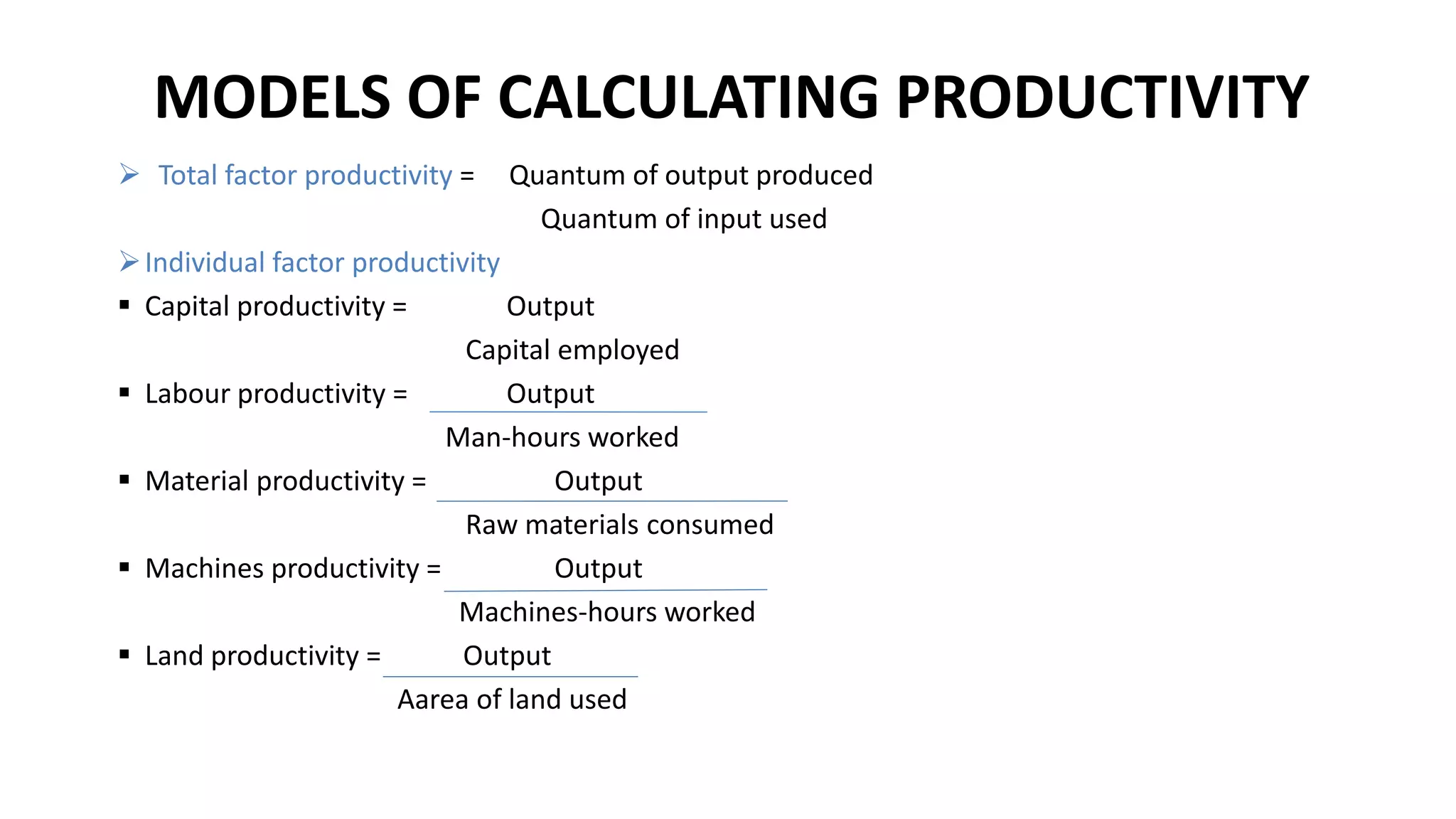 Productivity and quality management | PPTX