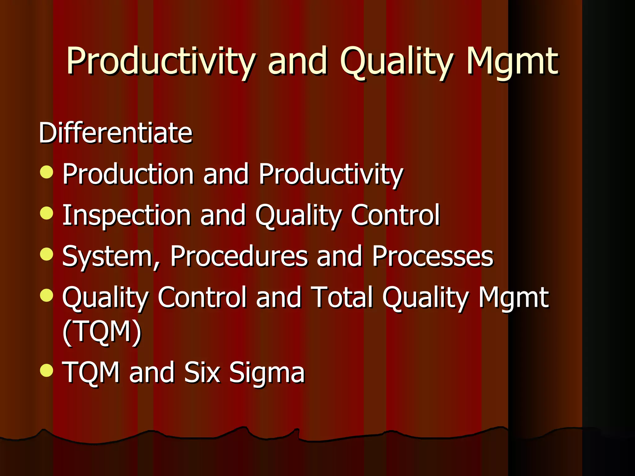 Productivity and quality_mgmt_v2 | PPT
