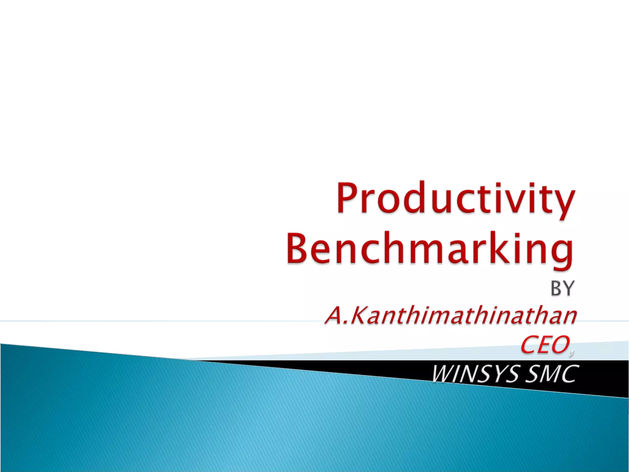 Productivity Benchmarking in Spinning Mills | PPT