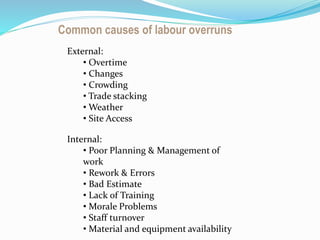Labour Productivity for construction projects | PPTX
