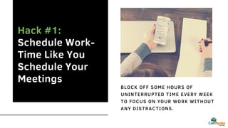 Productivity Hacks For Employees | PDF