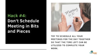 Productivity Hacks For Employees | PDF