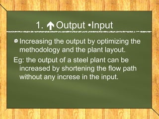 Productivity improvement strategies | PPT