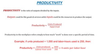 Productivity Measurement, Types with solved Examples.pptx