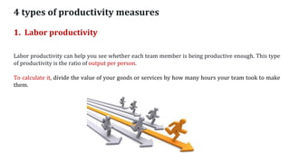 Productivity Measurement, Types with solved Examples.pptx